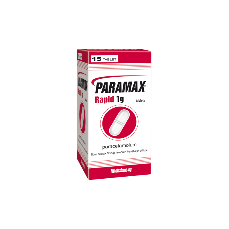 Paramax Rapid 1 g 15 tablet | Onlinelekarna.cz