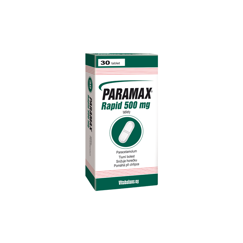 Paramax Rapid 500 mg 30 tablet | Onlinelekarna.cz