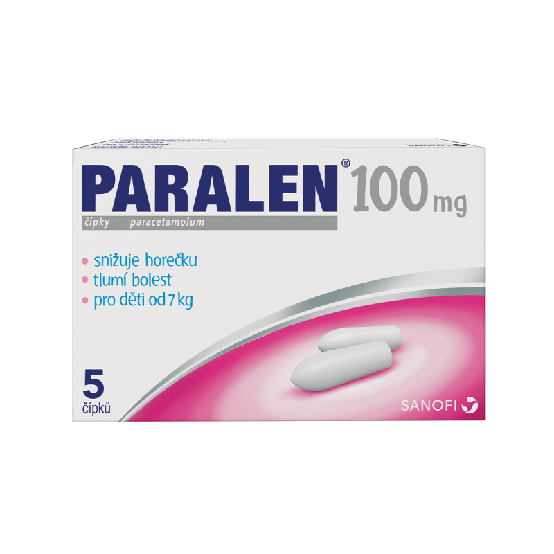 Paralen 100 mg 5 čípků | Onlinelekarna.cz